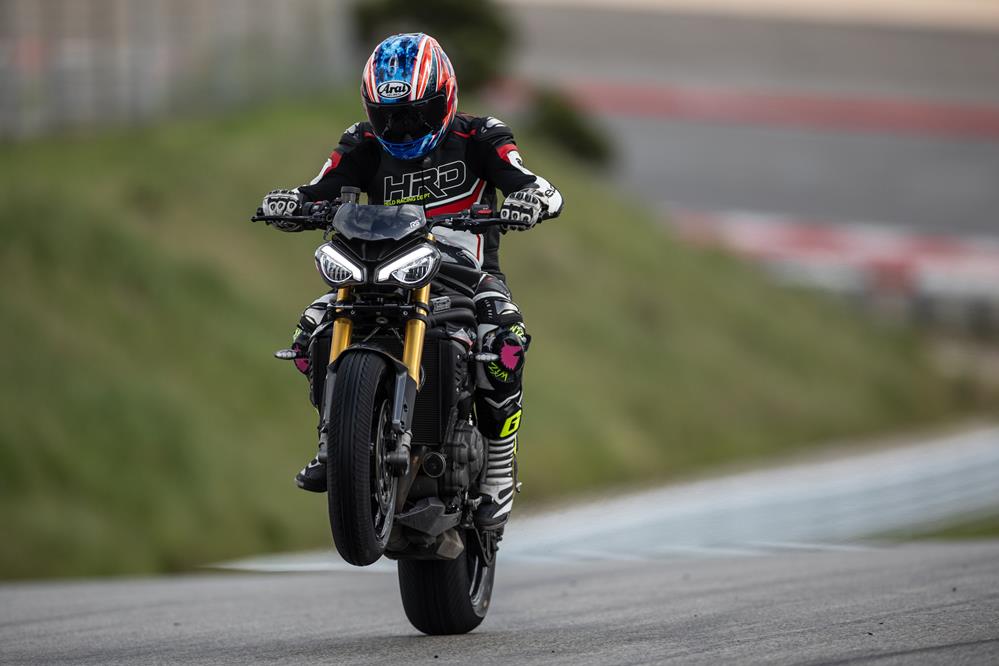 Triumph Speed Triple RS has wheelie control made easy