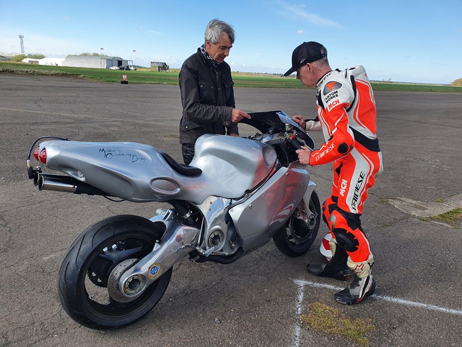 Riding Norton's Nemesis V8 after Allen Millyard restoration