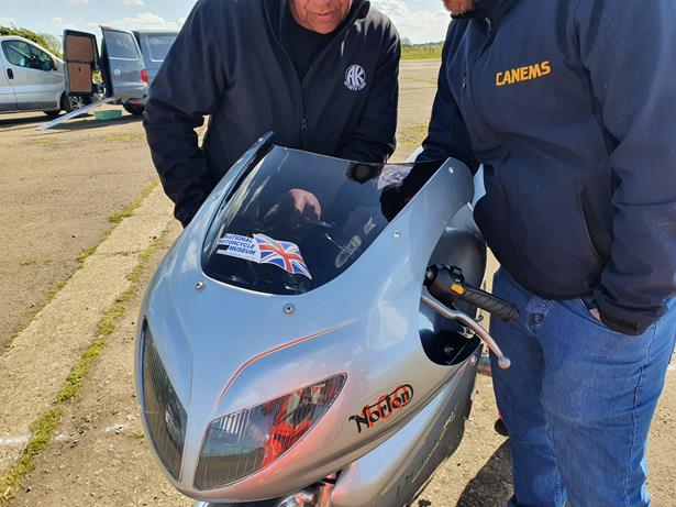 Riding Norton's Nemesis V8 after Allen Millyard restoration
