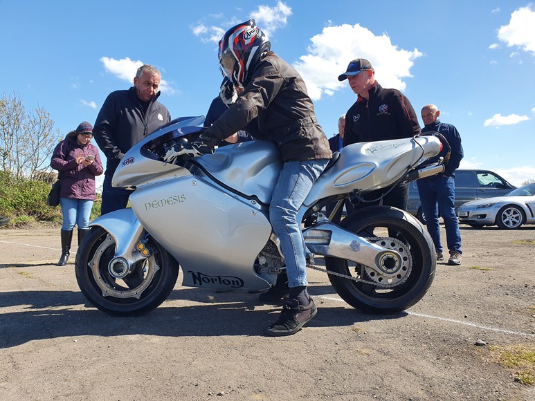 Riding Norton's Nemesis V8 after Allen Millyard restoration