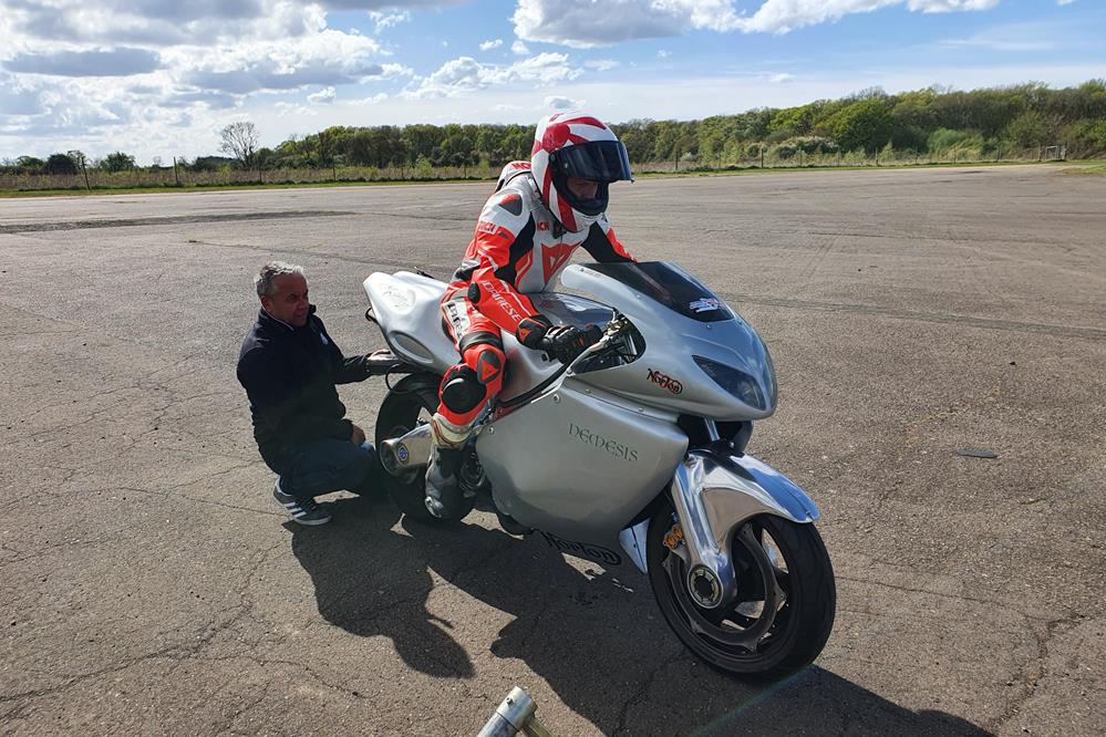 Riding Norton's Nemesis V8 after Allen Millyard restoration