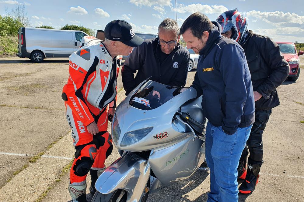 Riding Norton's Nemesis V8 after Allen Millyard restoration