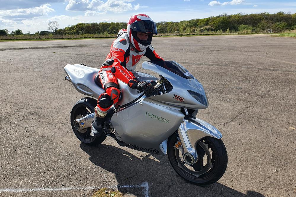 Riding Norton's Nemesis V8 after Allen Millyard restoration