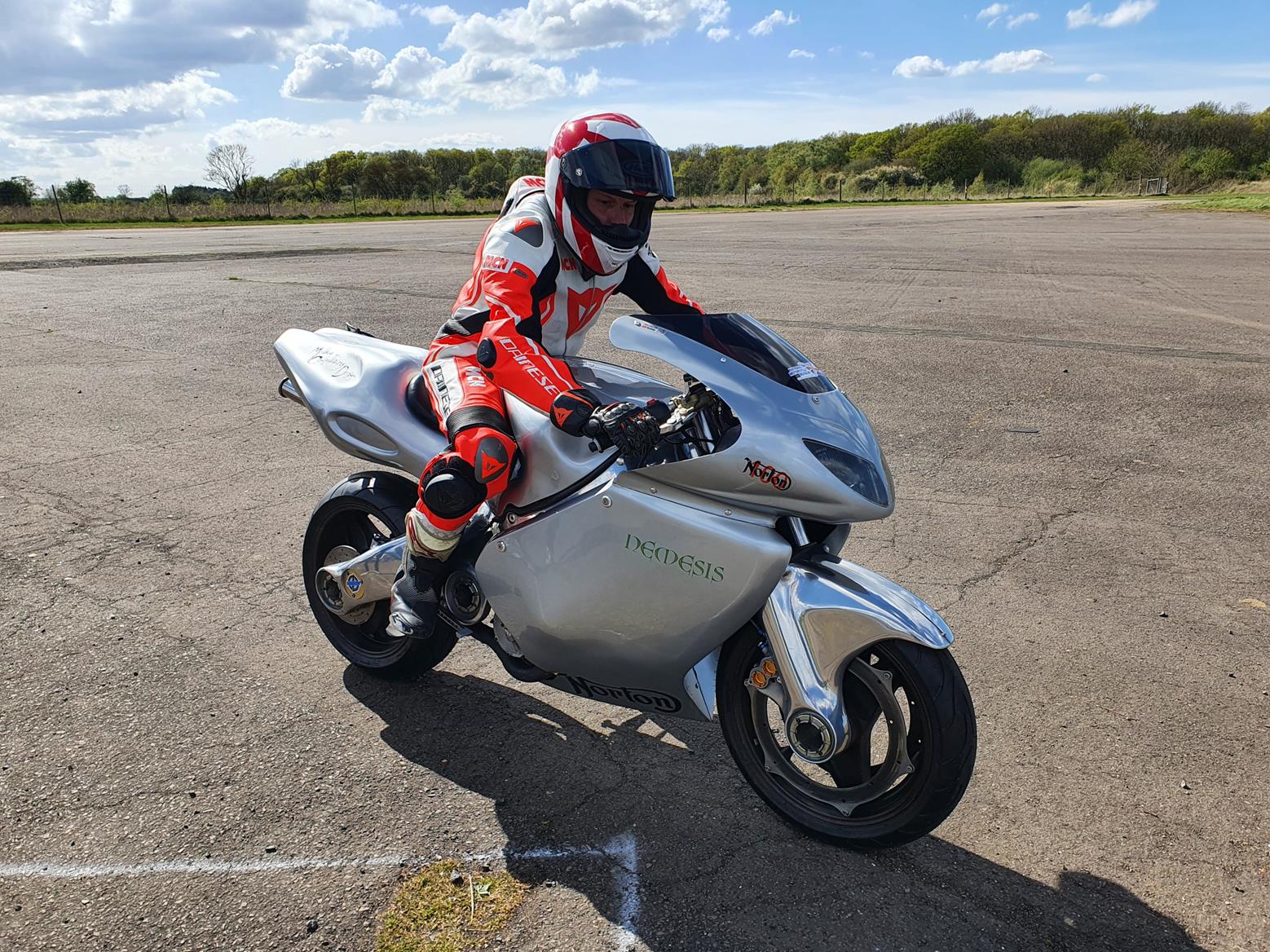 Riding Norton's Nemesis V8 after Allen Millyard restoration