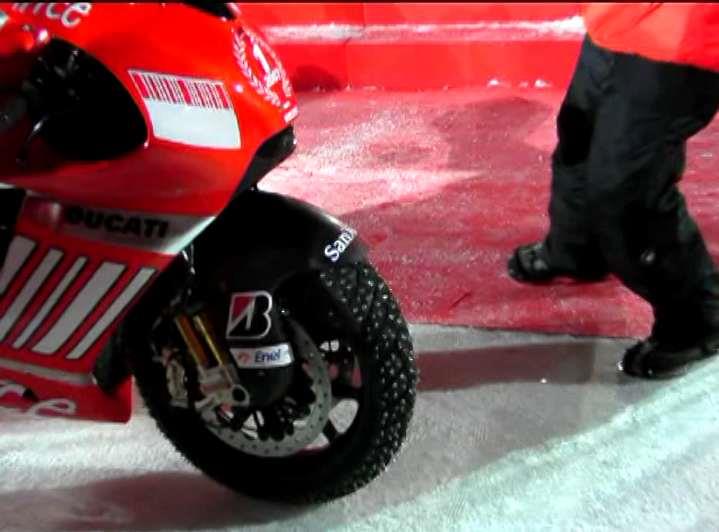 Ducati unveil 200mph MotoGP ice racer!