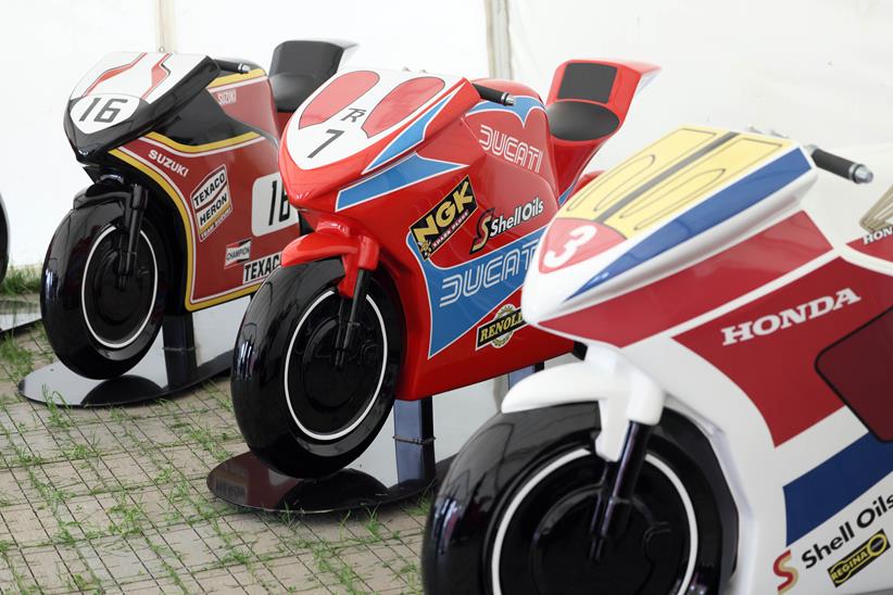 TT legends honoured in charity motorcycle sculpture project