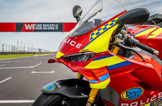 Ducati Panigale V4S donated to BikeSafe training program