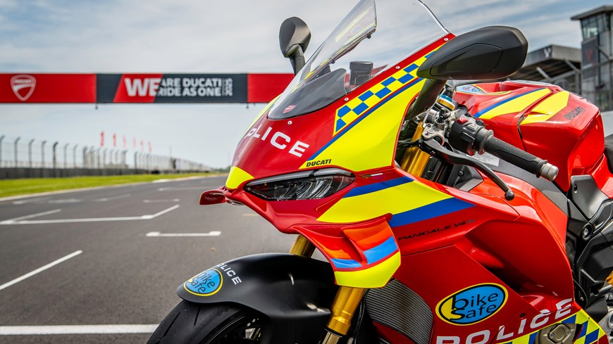 Ducati Panigale V4S donated to BikeSafe training program