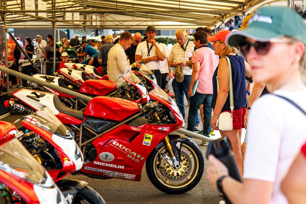 Carl Fogarty leads WSBK celebration at Festival of Speed