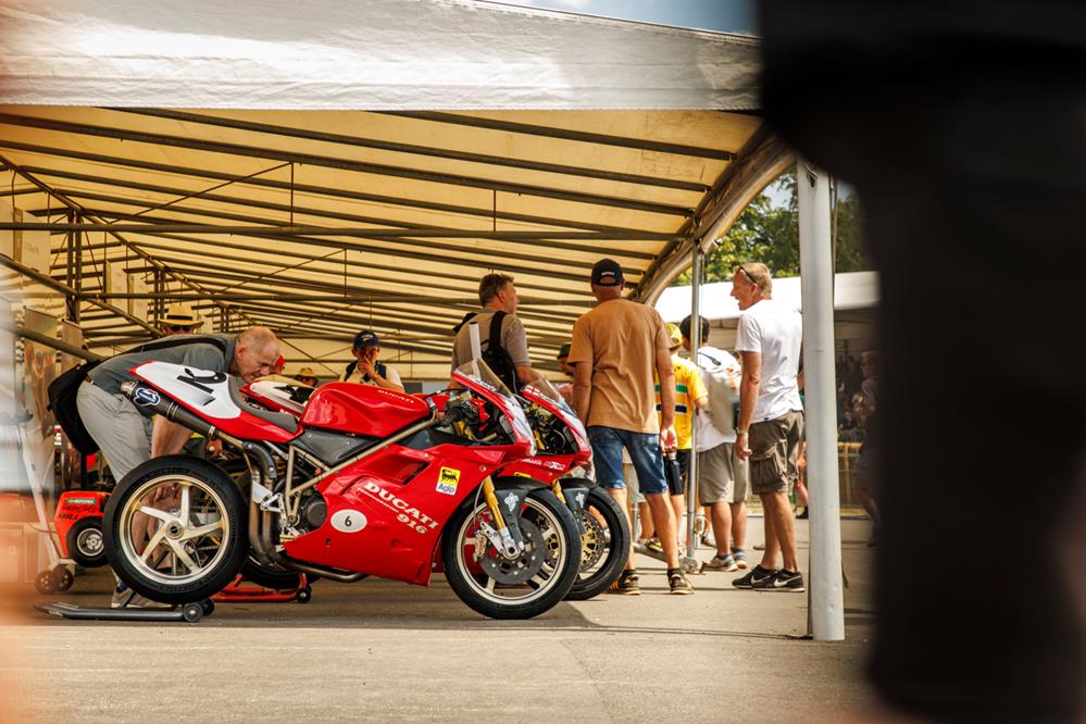 Carl Fogarty leads WSBK celebration at Festival of Speed