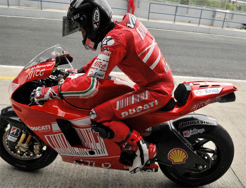 Ducati try cast ally chassis at Jerez