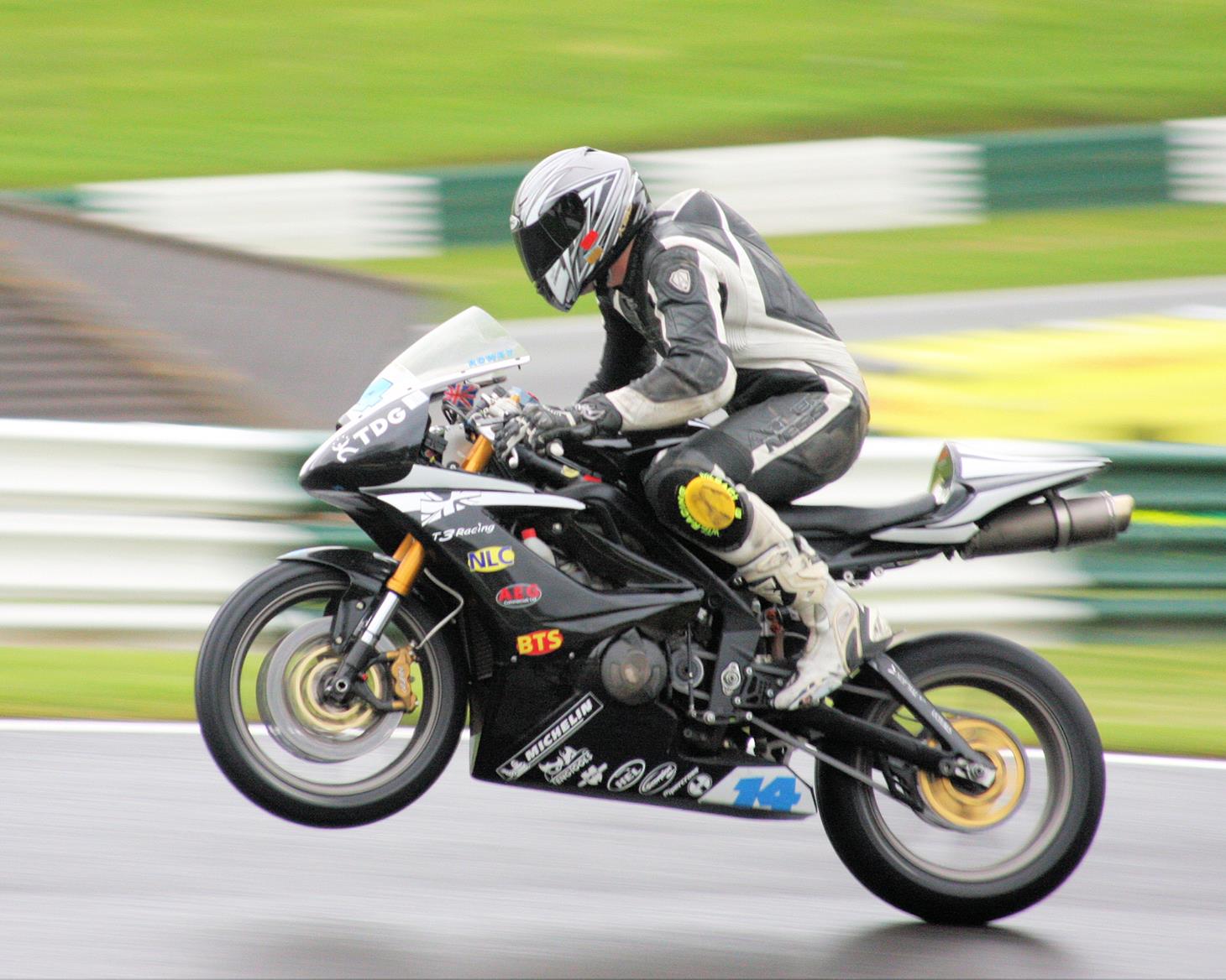 Triumph rider gets triple at Cadwell