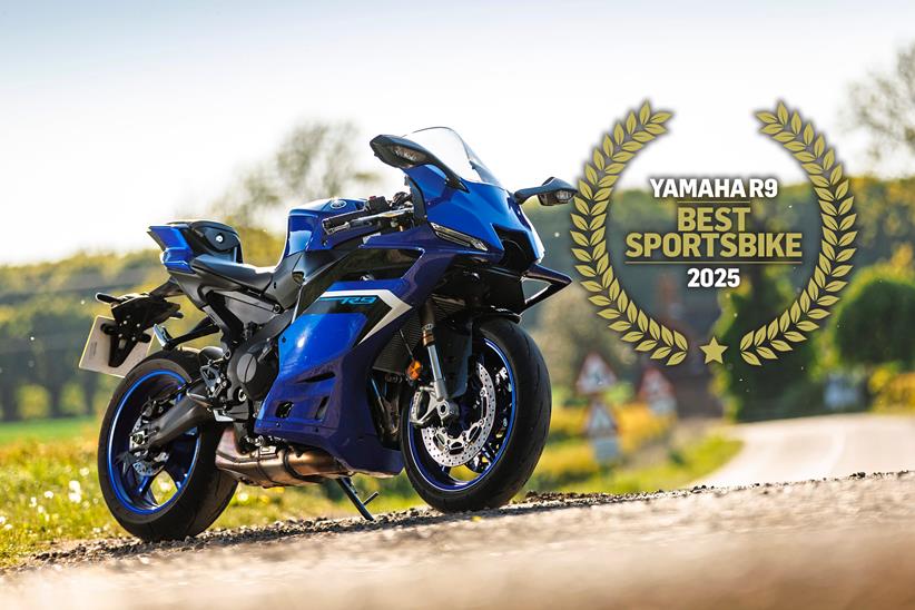 MCN award for Best Sportsbike in 2025 goes to the Yamaha R9