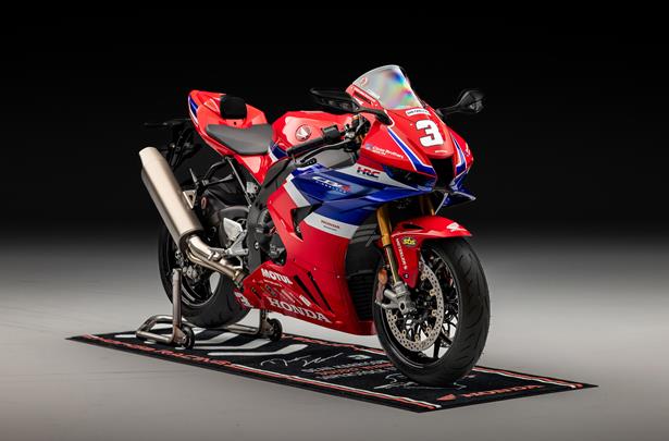 Dean Harrison TT wins marked with special Honda Fireblade SP