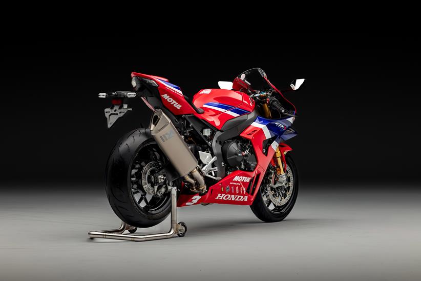 Dean Harrison TT wins marked with special Honda Fireblade SP
