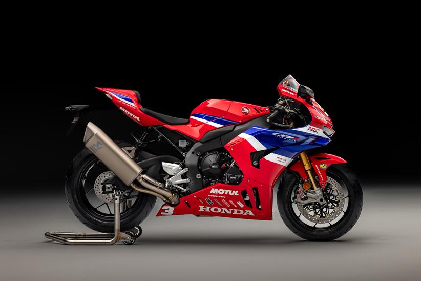 Dean Harrison TT wins marked with special Honda Fireblade SP