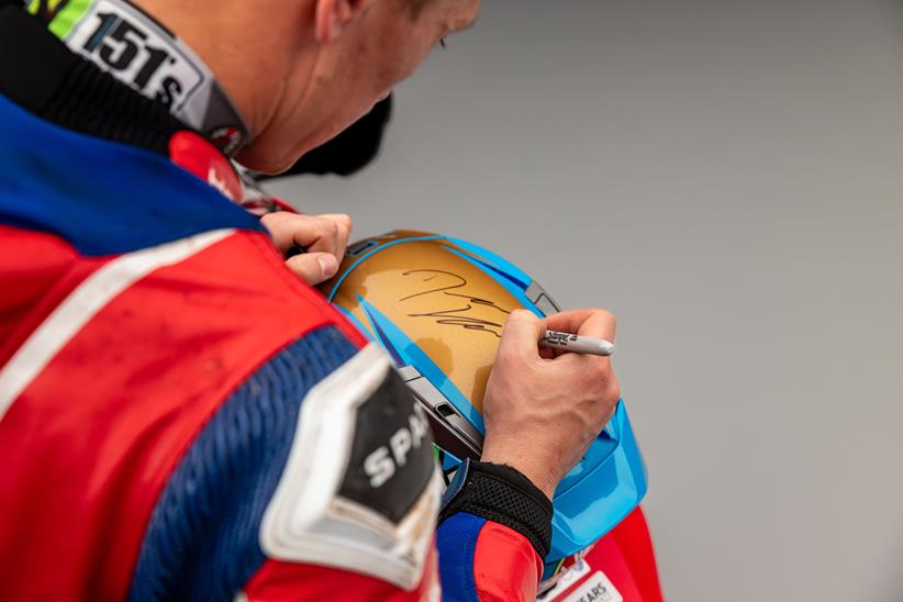 Dean Harrison TT wins marked with special Honda Fireblade SP