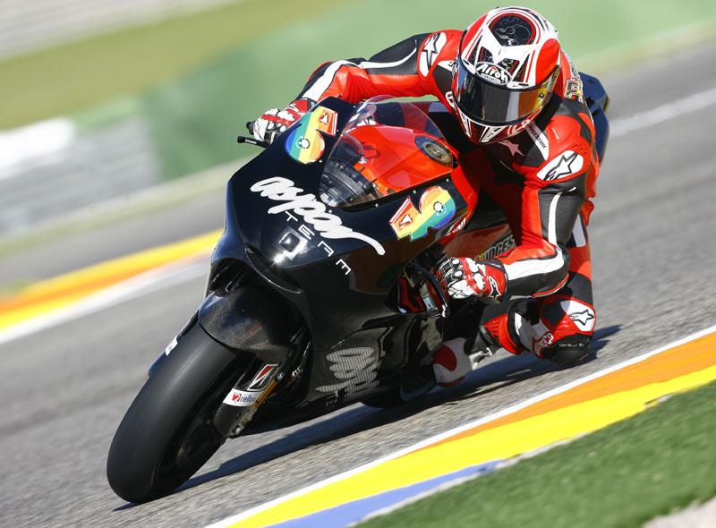 Hector Barbera top rookie at Valencia test