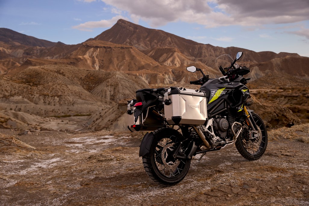 Triumph grow adventure range with Desert and Alpine Tigers