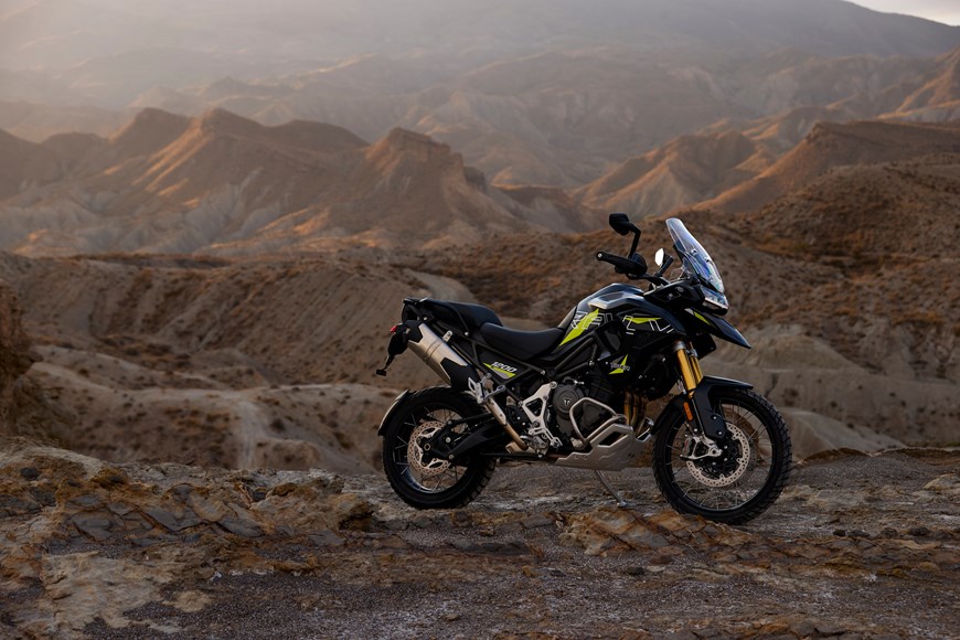 Triumph grow adventure range with Desert and Alpine Tigers