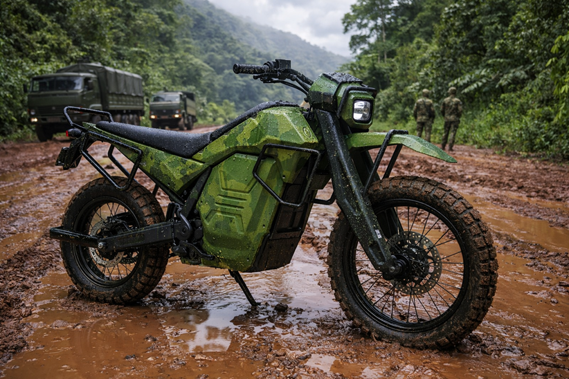 Canadian Military reveal new electric recon motorcycle