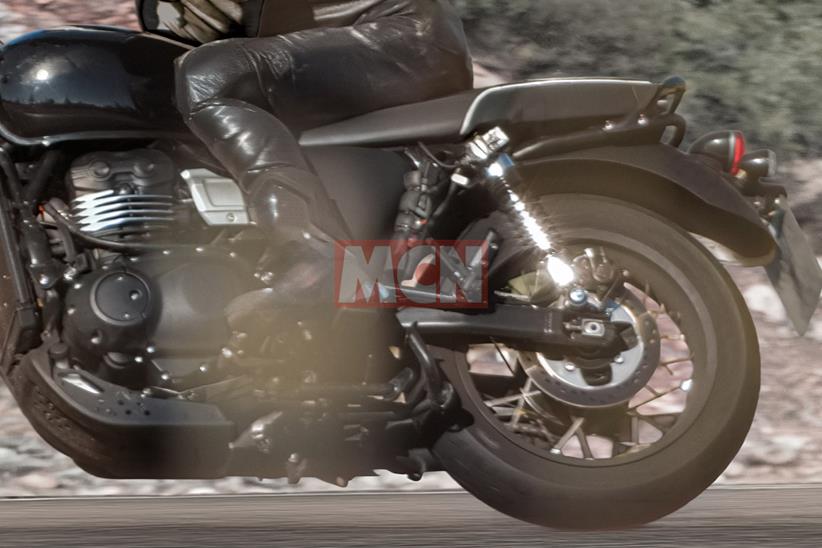 Spy shots appear to show Triumph Bonneville 400 in testing