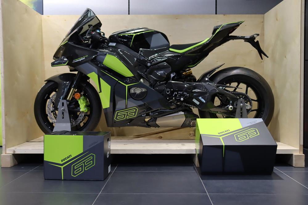 Crated Ducati Panigale V4 Lamborghini hits the market