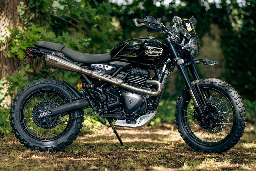 Triumph Scrambler 400X special kits launched by Bristol firm