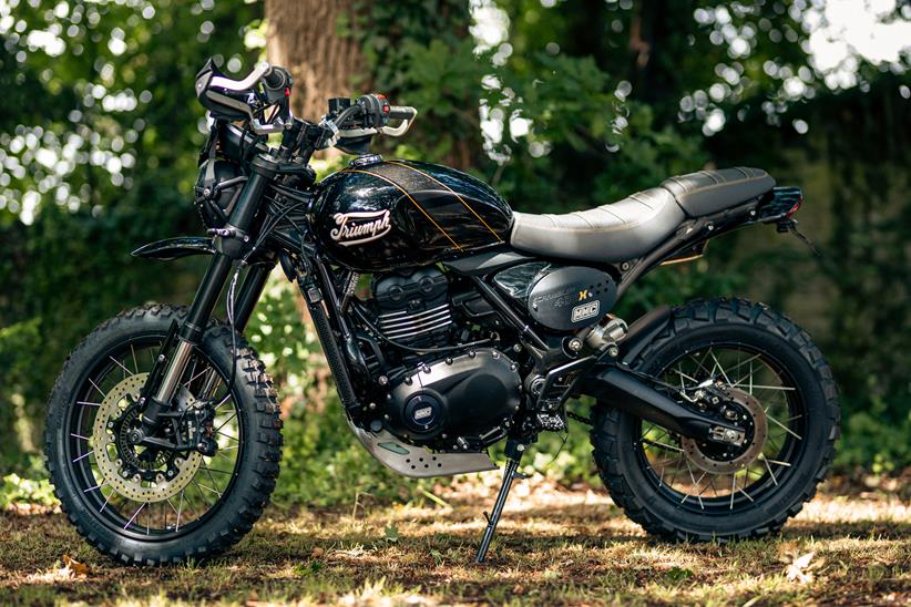 Triumph Scrambler 400X special kits launched by Bristol firm