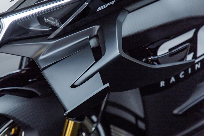 CFMoto tease adaptive aero on V4 SR-RR concept