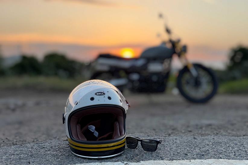 How did Joe find switching a sports lid for a retro helmet?