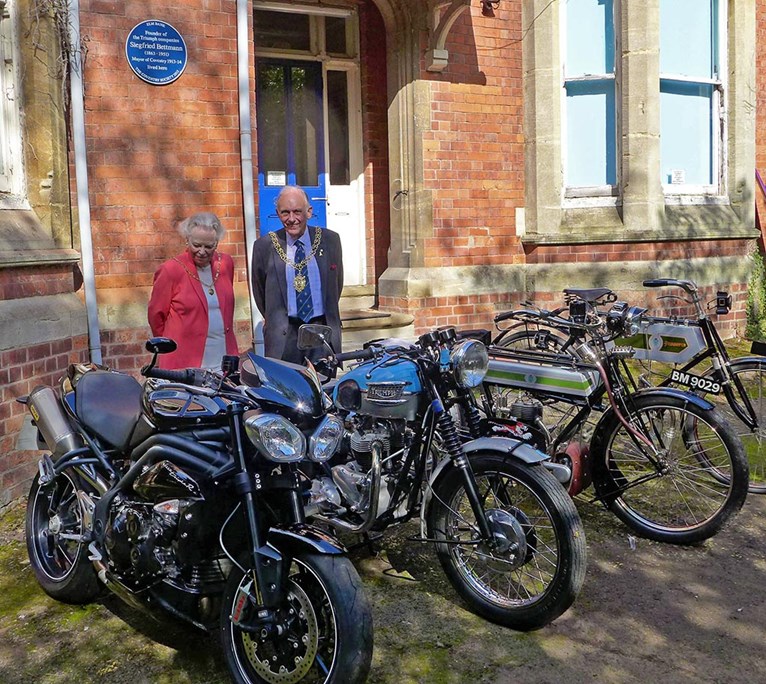 Triumph founder honoured