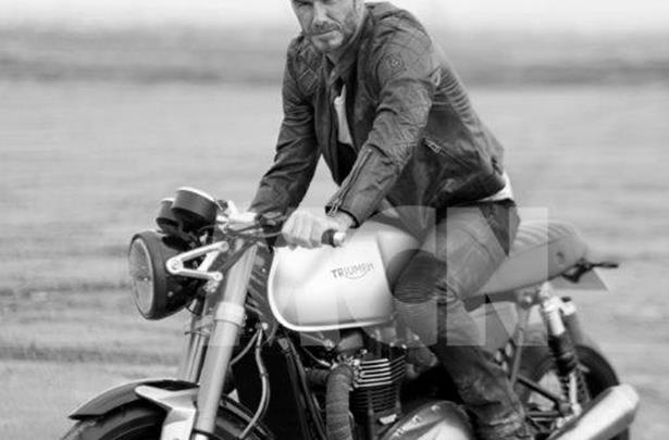 David Beckham Triumph Motorcycle