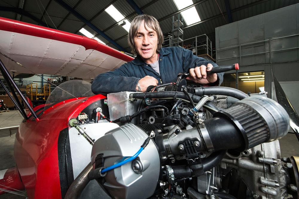 Ron Haslam’s hangar full of bikes (and a plane)