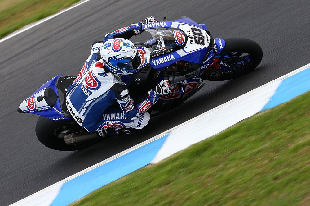 Guintoli and new Pata Yamaha fastest on Friday