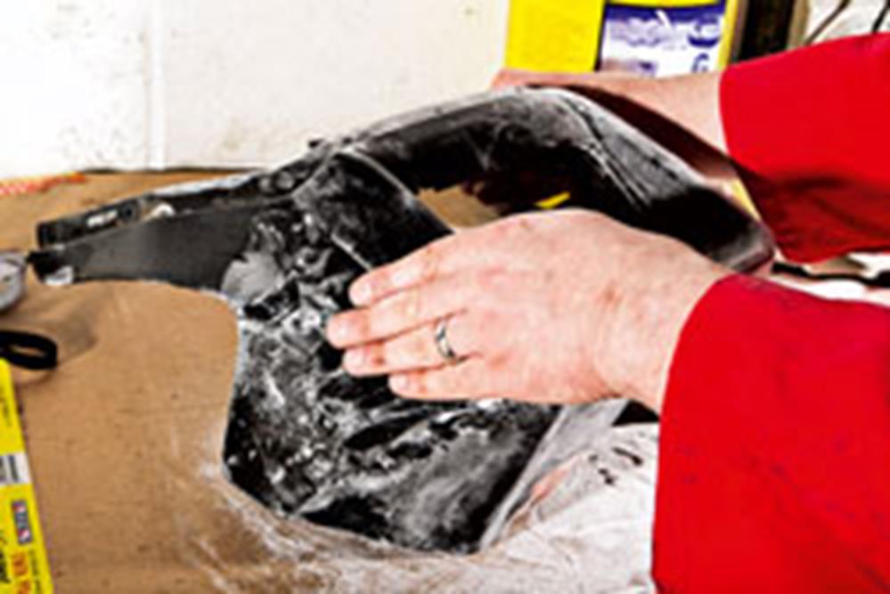 How to fill and repair scuffed plastics