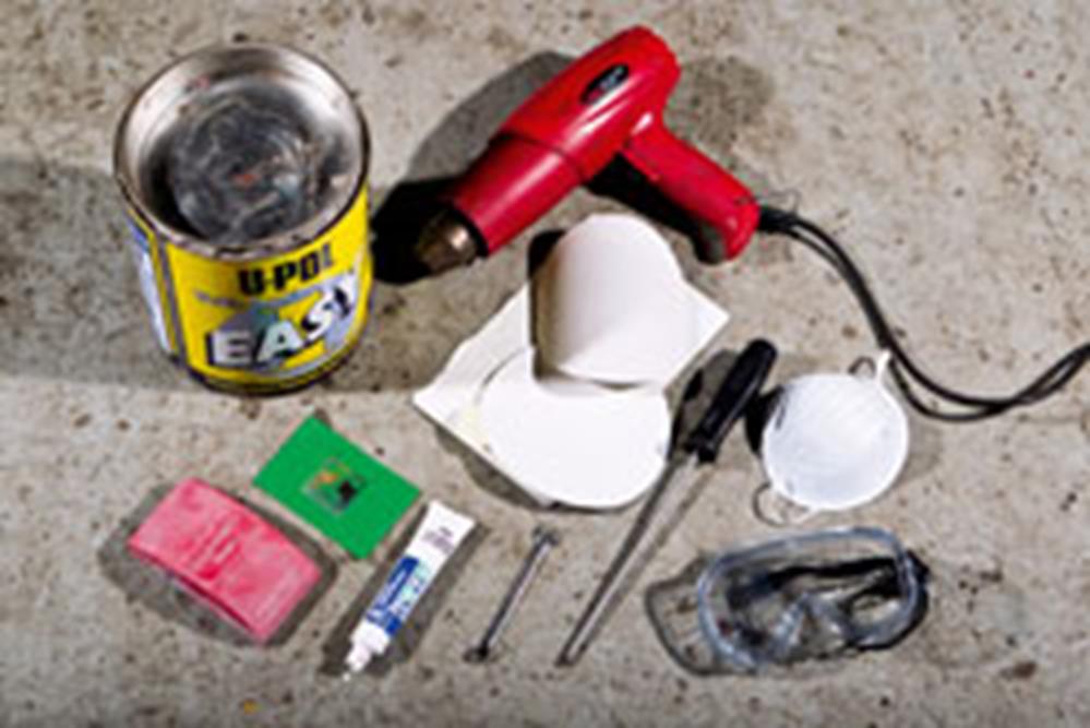 How to fill and repair scuffed plastics