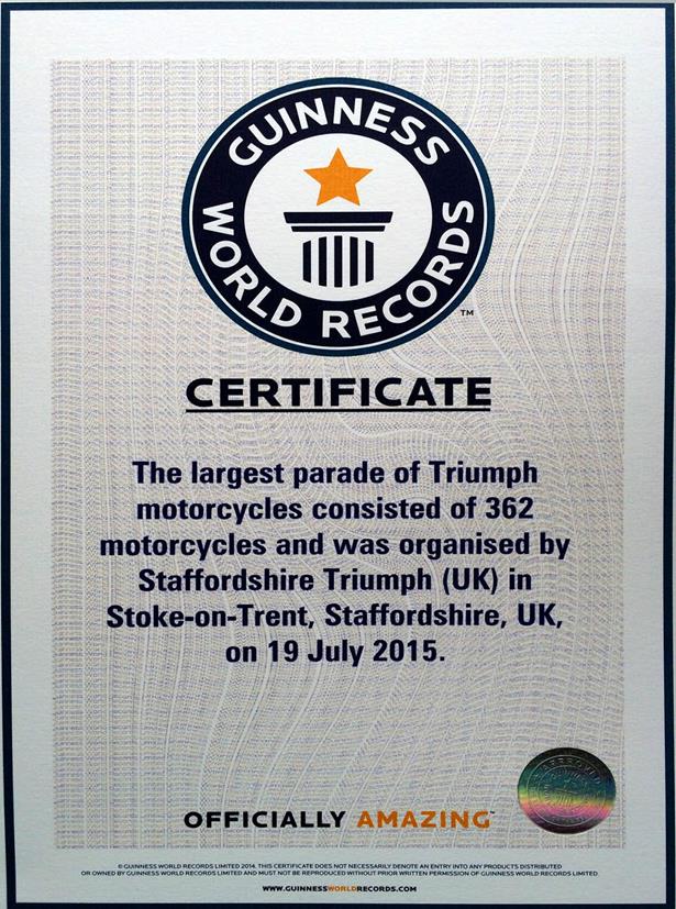 Mass ride-in as Triumph owners go for world record
