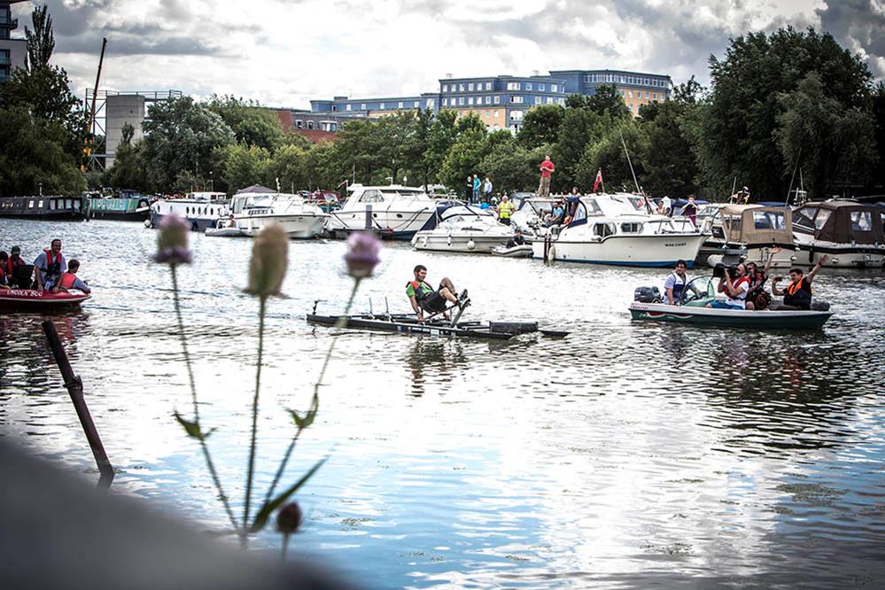 Video: Who wants to see Guy Martin on a human-powered boat?