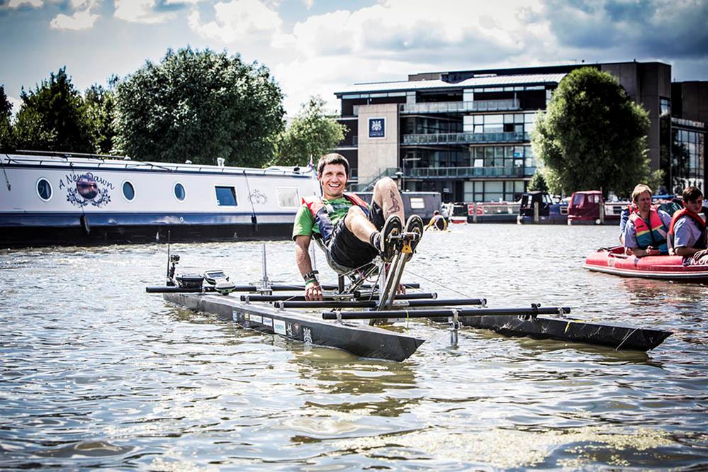 Video: Who wants to see Guy Martin on a human-powered boat?