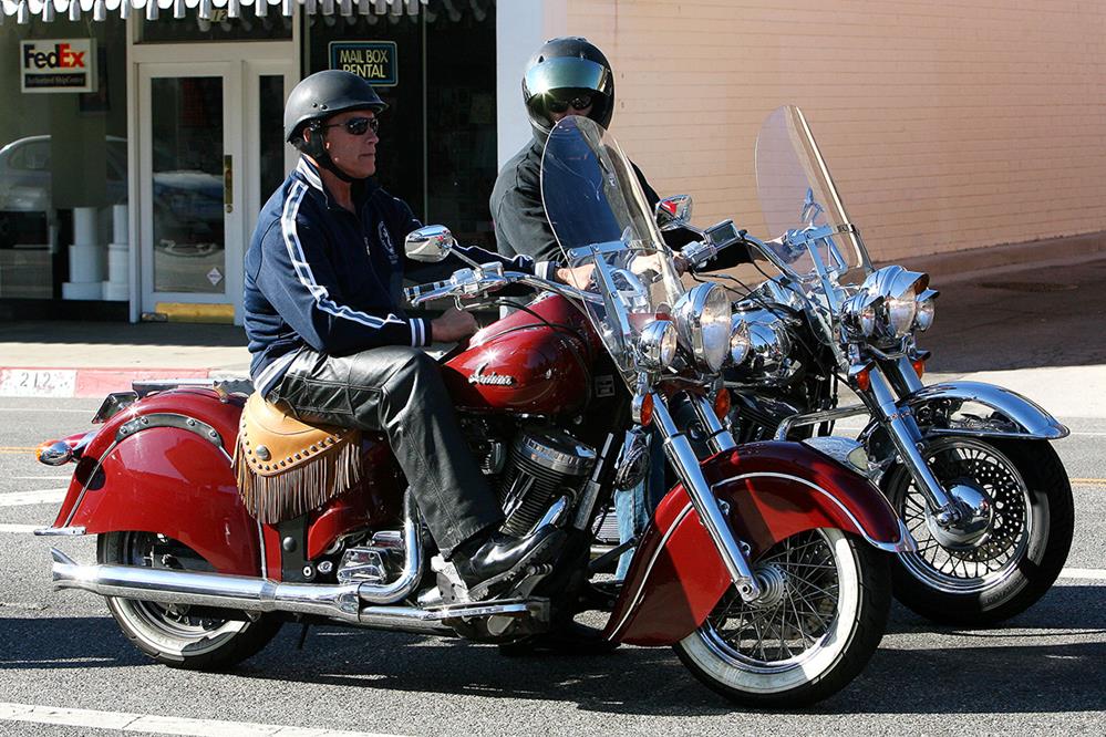 Famous faces and their motorbikes