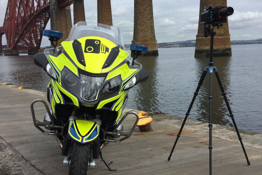 Police Scotland introduce safety camera motorcycle