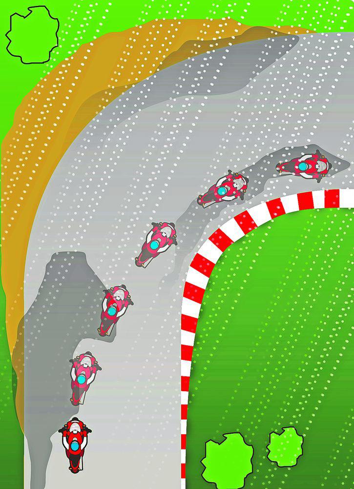 Riding clinic: Maintaining speed in the wet