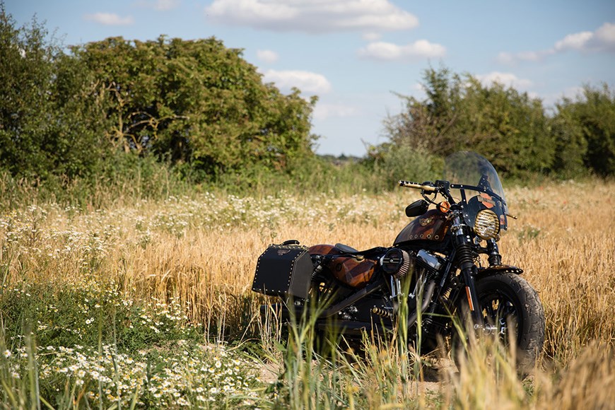 This steampunk Harley-Davidson stands out from the rest