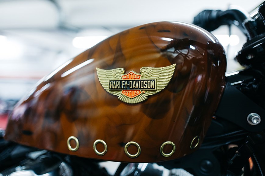 This steampunk Harley-Davidson stands out from the rest