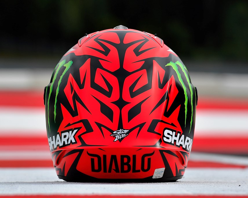 MotoGP: Lorenzo unveils 'Diablo' helmet