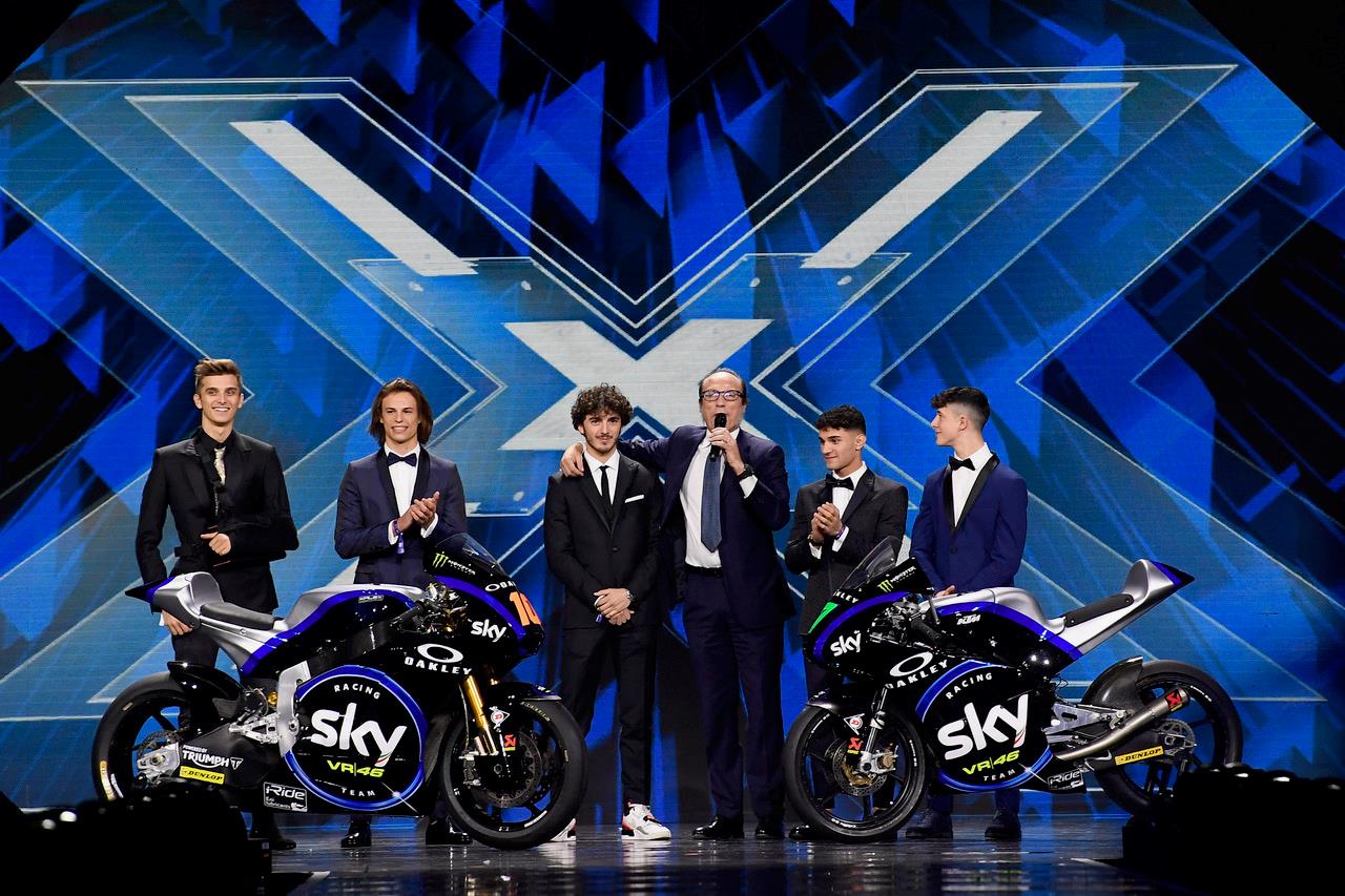 Moto2: Team Sky unveil 2019 livery live on X Factor