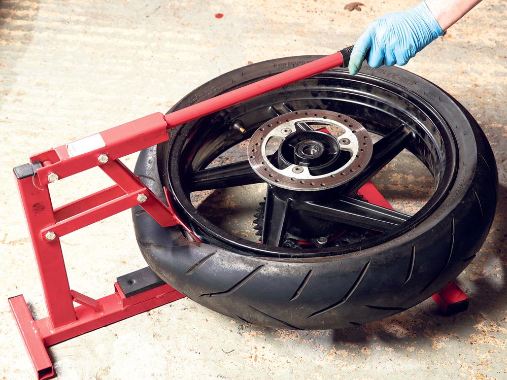 How to change motorcycle tyres at home | It's wheely easy