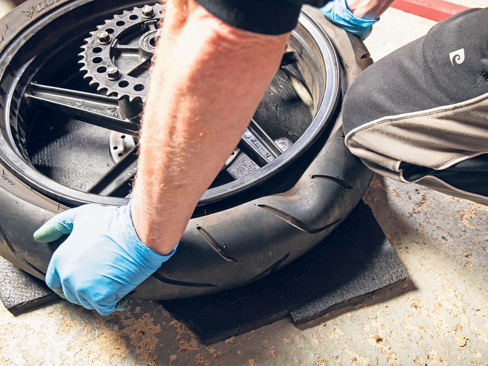 How to change motorcycle tyres at home | It's wheely easy