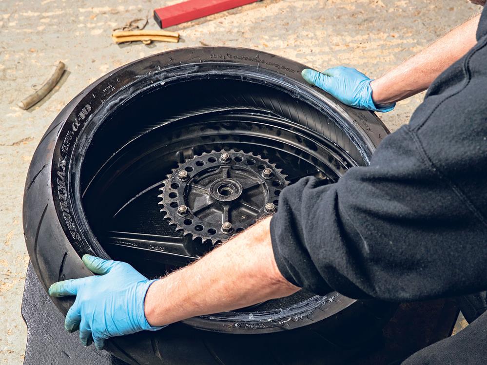 How to change motorcycle tyres at home | It's wheely easy